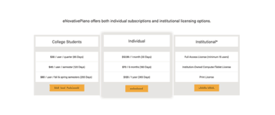 Pricing & Subscriptions - eNovativePiano